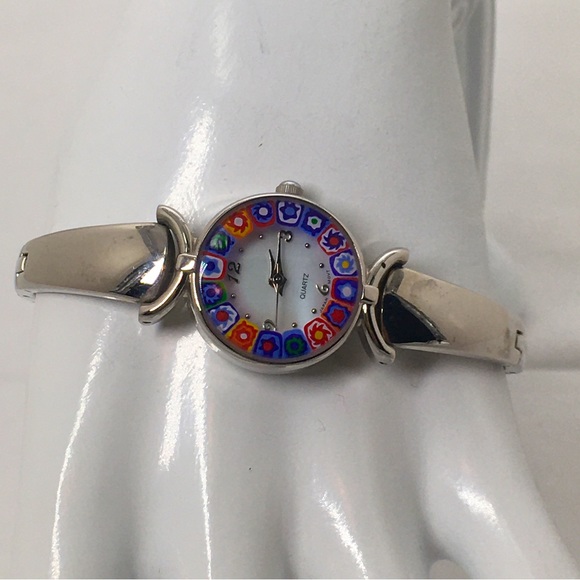 Avon | Accessories | Vintage Avon Silver Millefiori Watch 2 Extenders ...